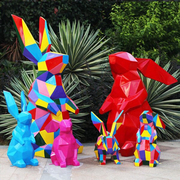 Geometric Animal Statues for Sale | VmDisplay Fiberglass Prop